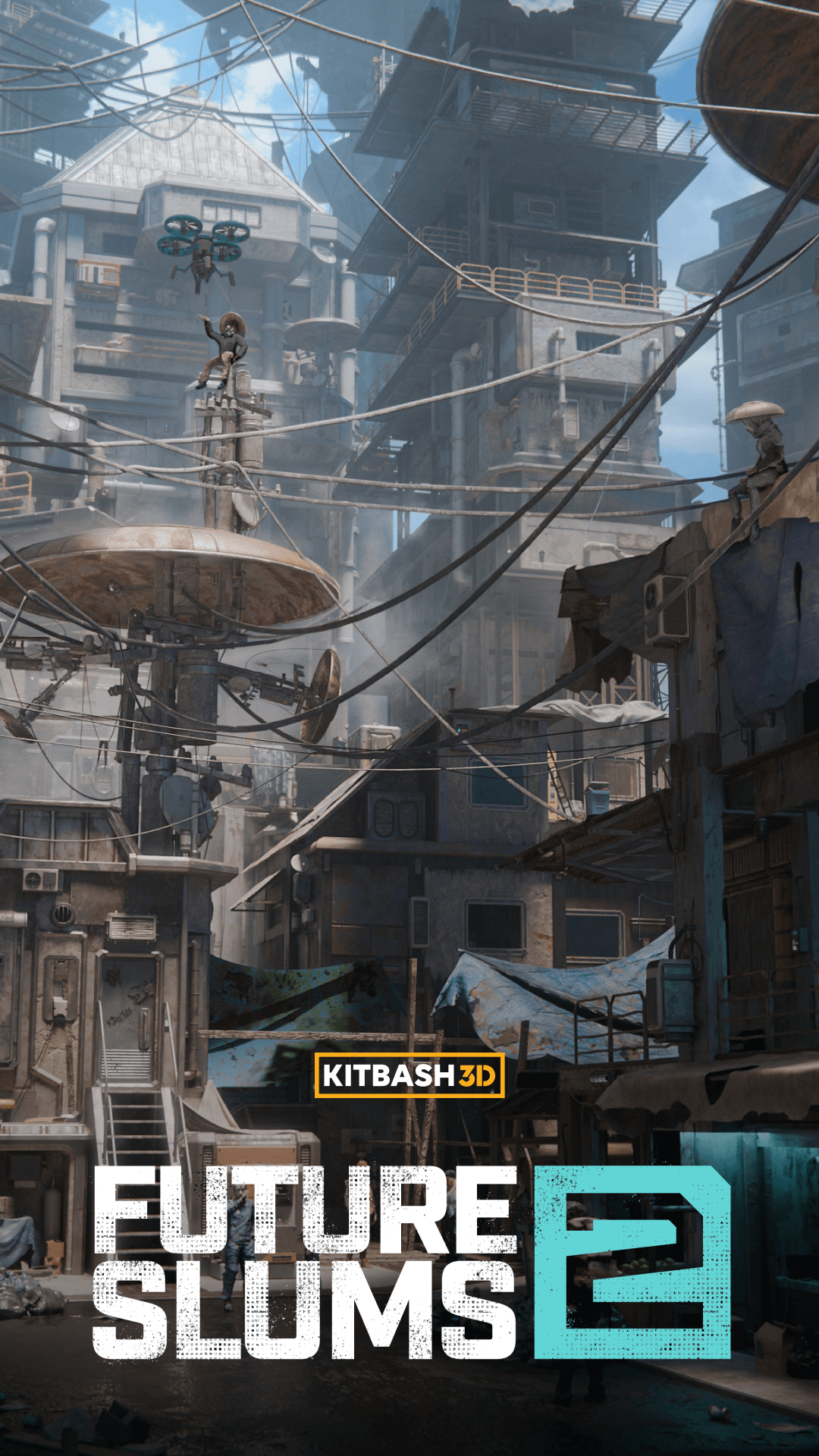 Future Slums 2 – Premium 3D Models and Materials | KitBash3D