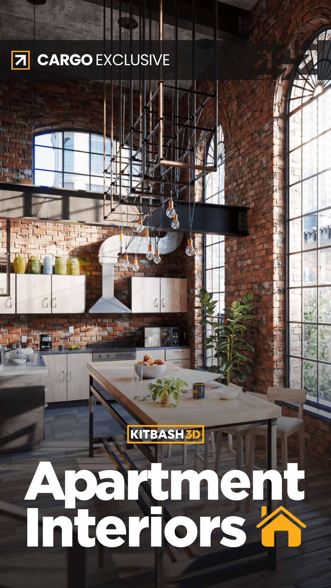 Apartment Interiors – Premium 3D Models and Materials | KitBash3D