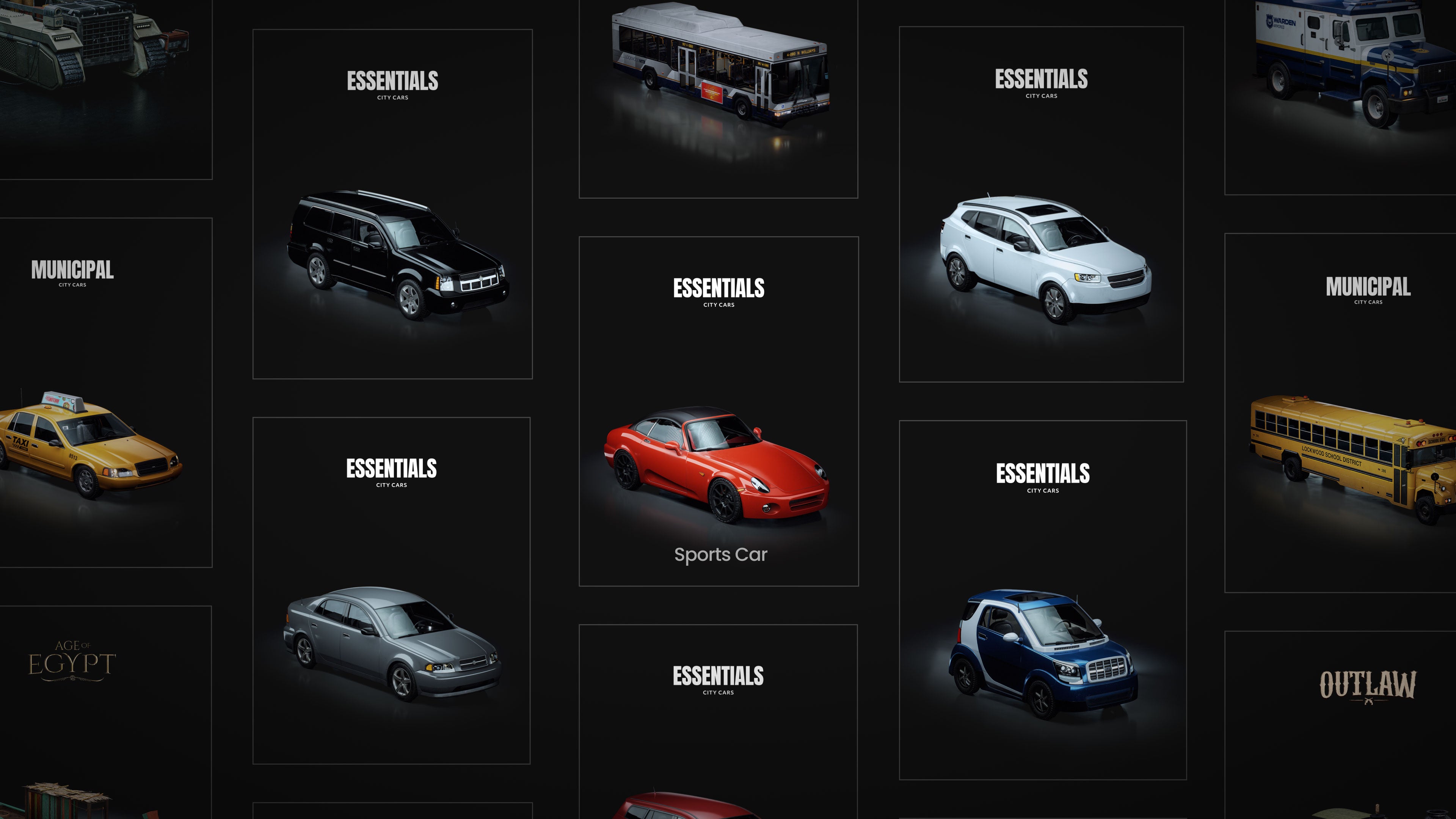 City Cars: Essentials – Premium 3D Models and Materials | KitBash3D