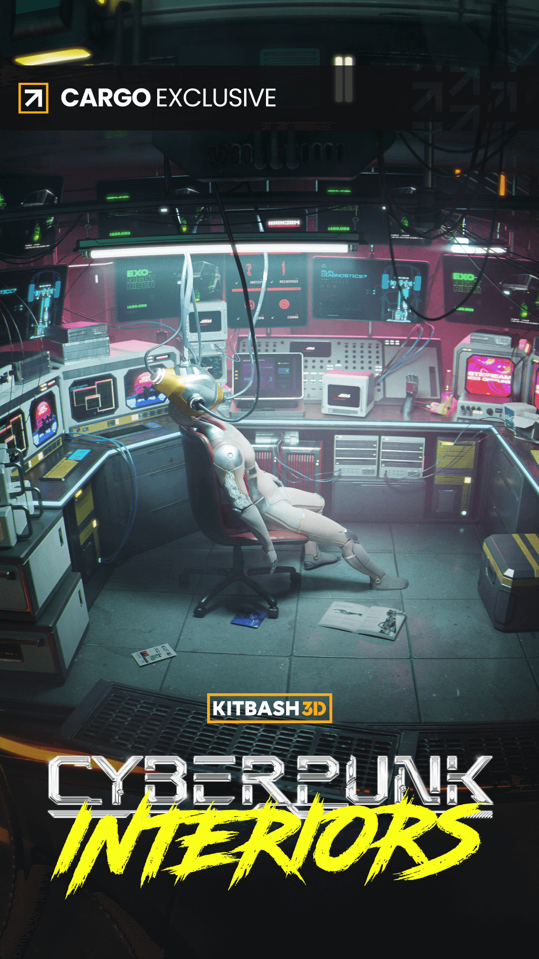 CyberPunk Interiors – Premium 3D Models and Materials | KitBash3D