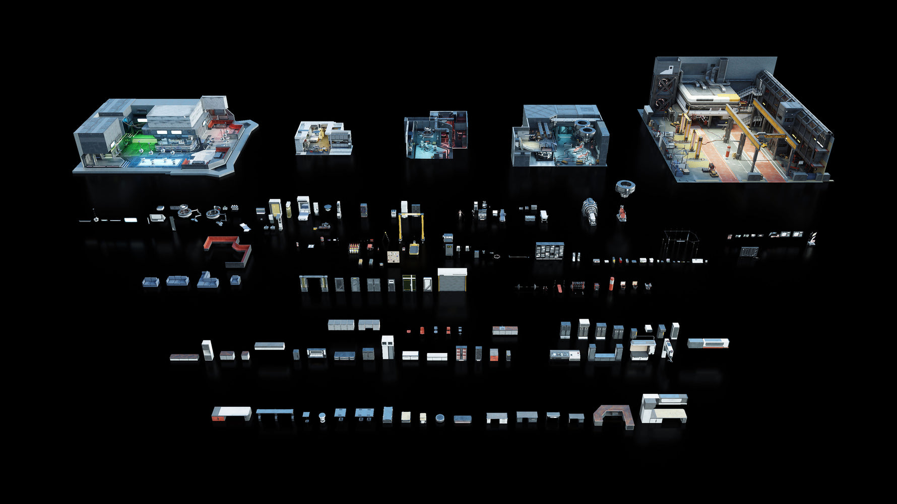 CyberPunk Interiors – Premium 3D Models and Materials | KitBash3D