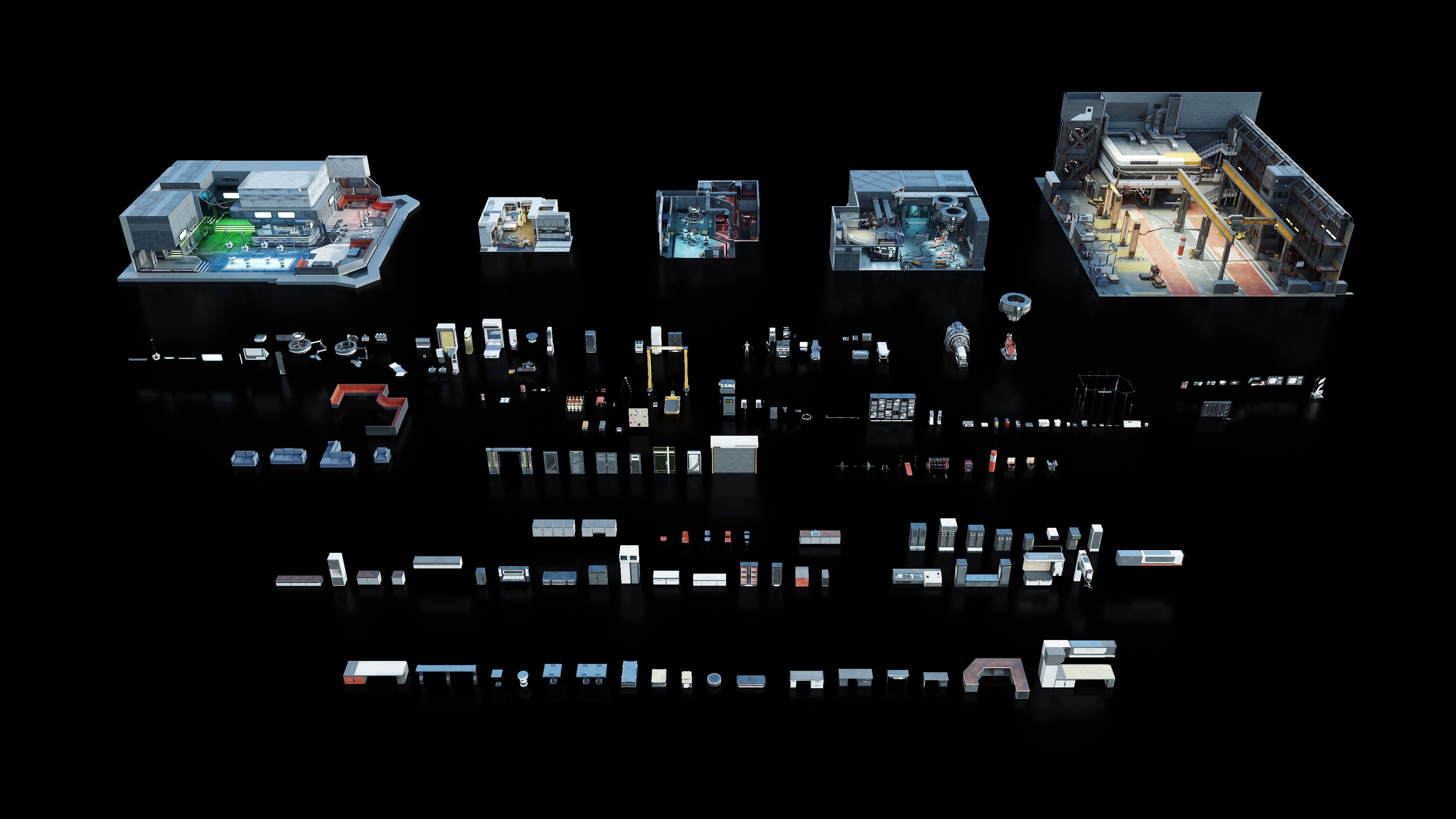 CyberPunk Interiors – Premium 3D Models and Materials | KitBash3D