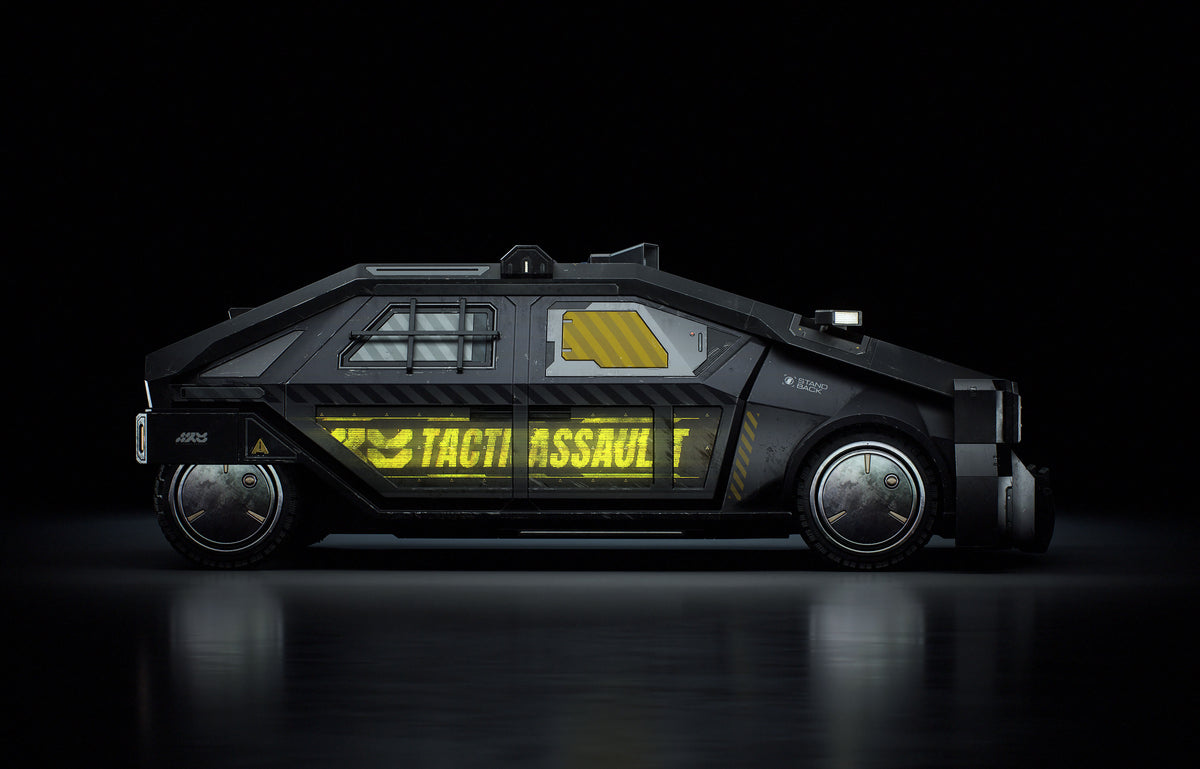 CyberPunk Police Car - Premium 3D Models and Materials | KitBash3D