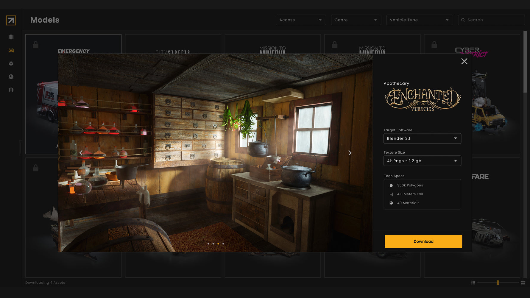 Enchanted Vehicles – Premium 3D Models and Materials | KitBash3D