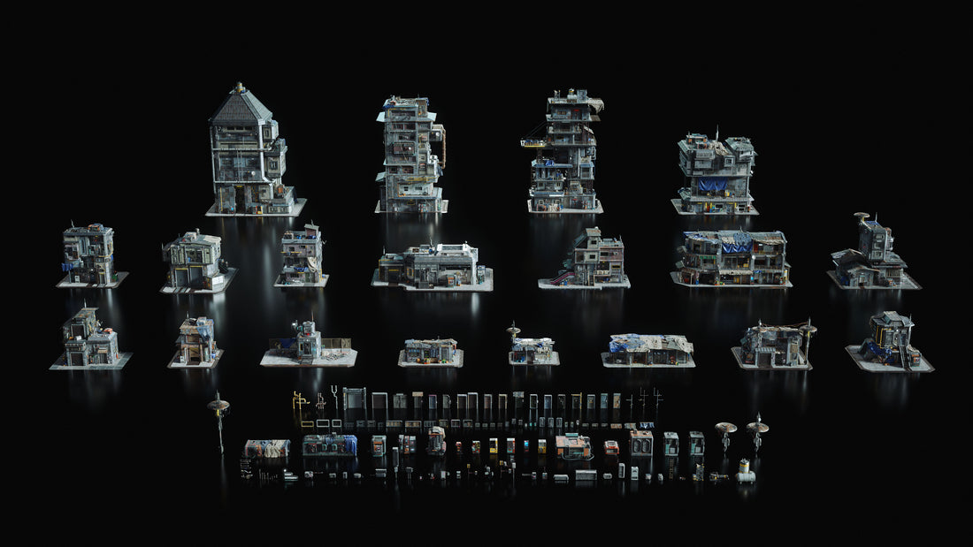 Future Slums 2 – Premium 3D Models and Materials | KitBash3D
