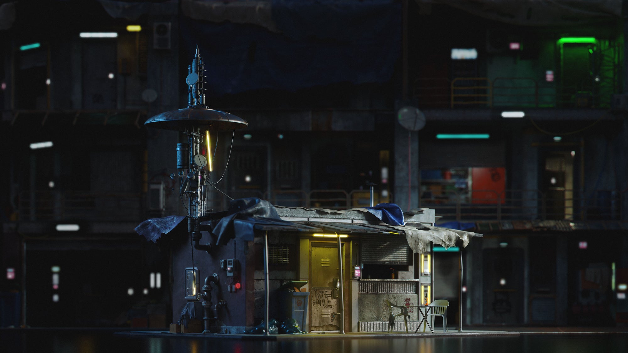 Future Slums 2 – Premium 3D Models and Materials | KitBash3D