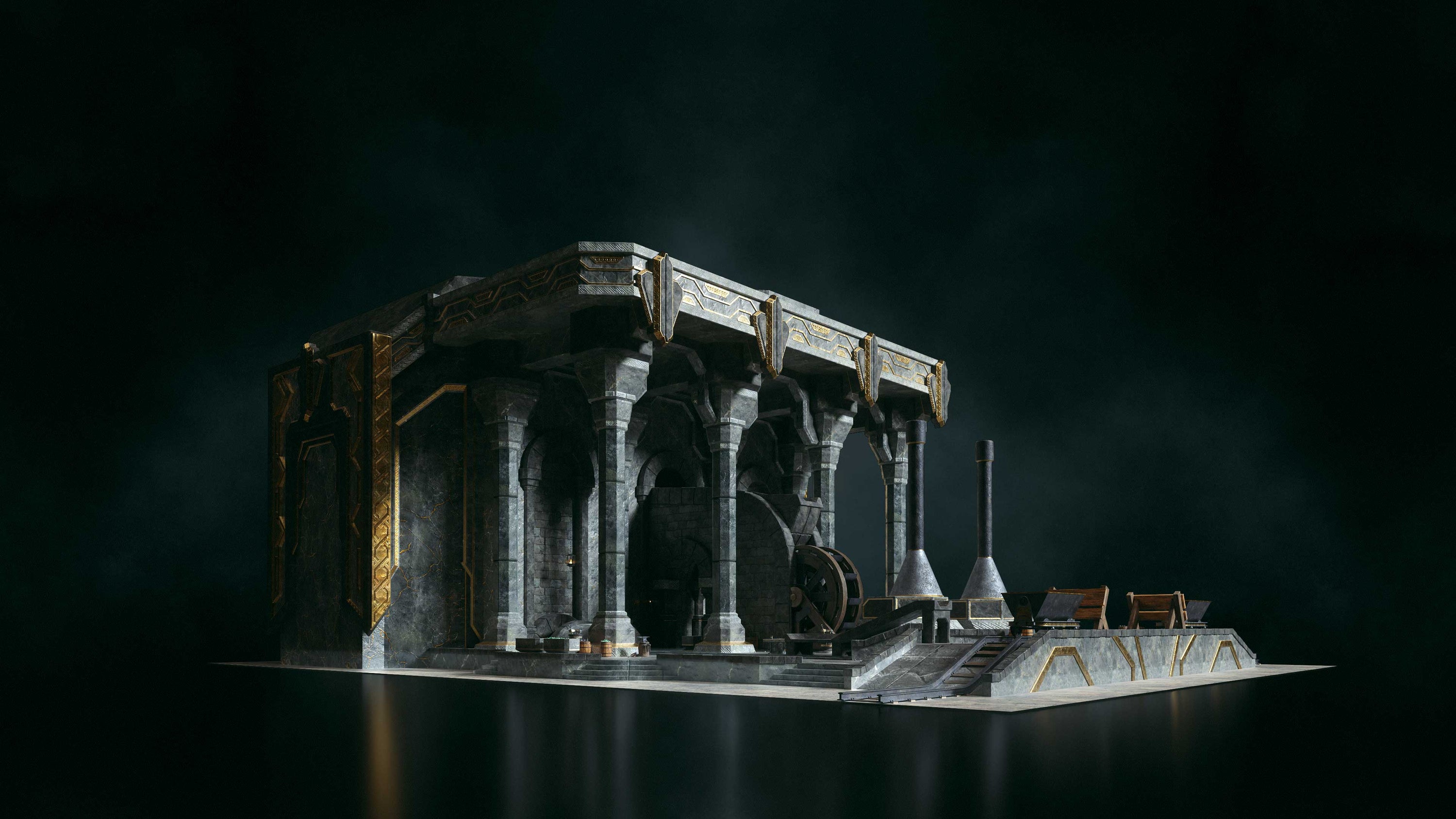 Iron Forge – Premium 3D Assets | KitBash3D