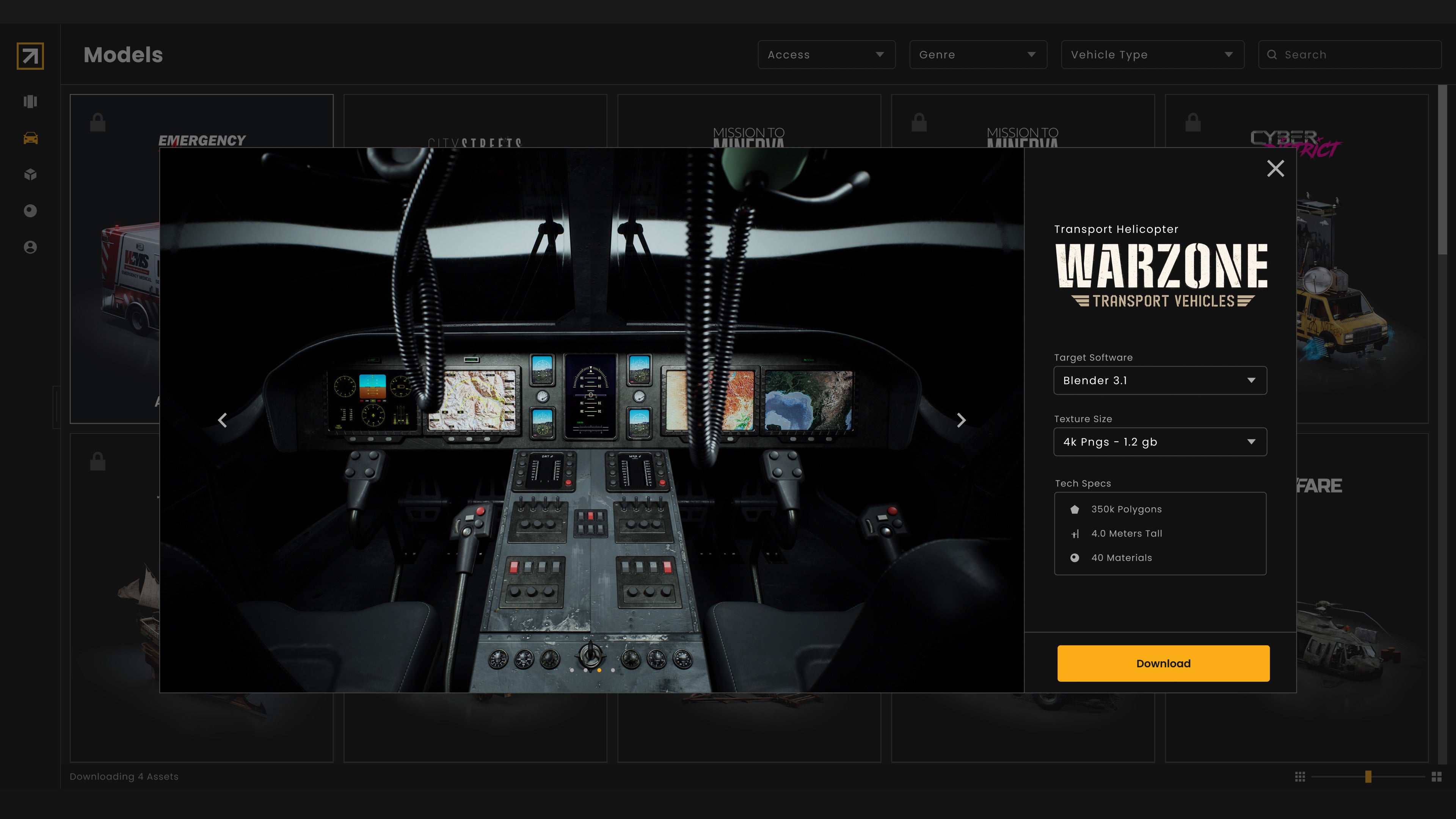 Warzone Transport Vehicles – Premium 3D Models & Materials | KitBash3D