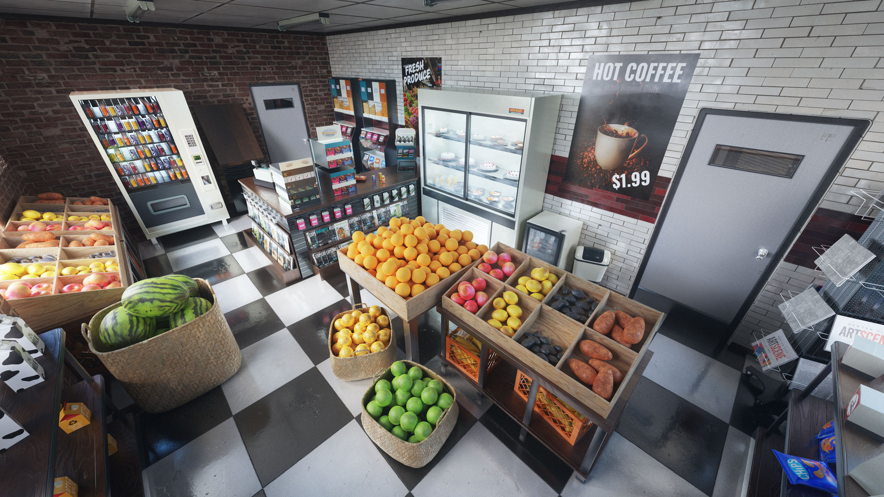 Neighborhood Shops – Premium 3D Models and Materials | KitBash3D