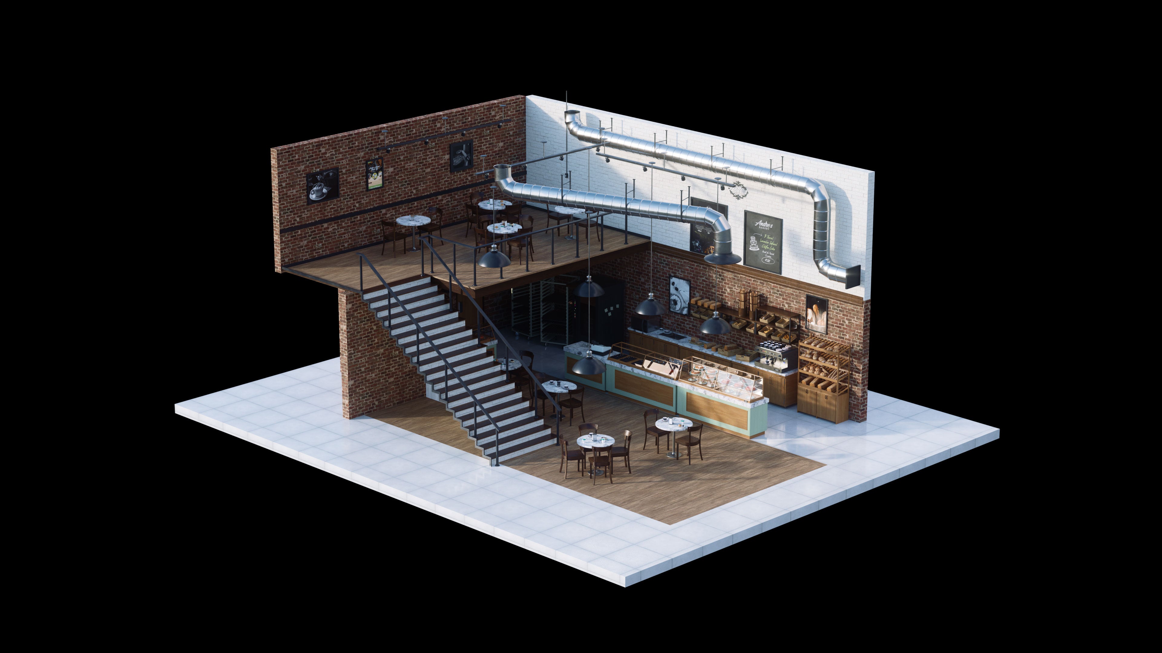 Neighborhood Shops – Premium 3D Models and Materials | KitBash3D