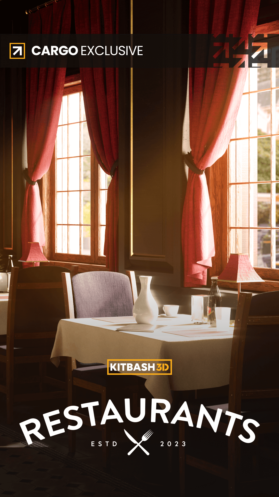 Restaurants – Premium 3D Models and Materials | KitBash3D