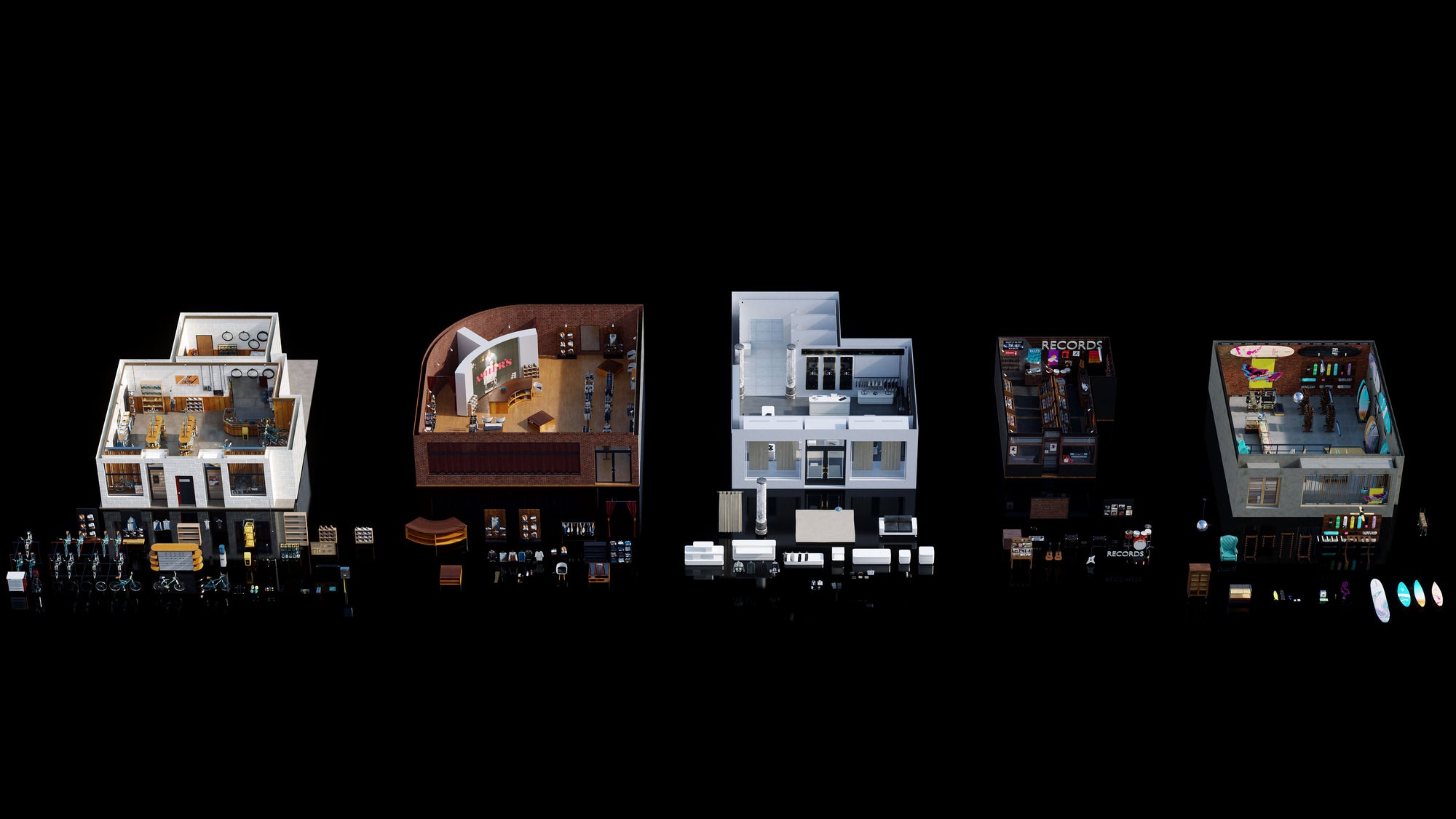 Retail Stores – Premium 3D Models and Materials | KitBash3D