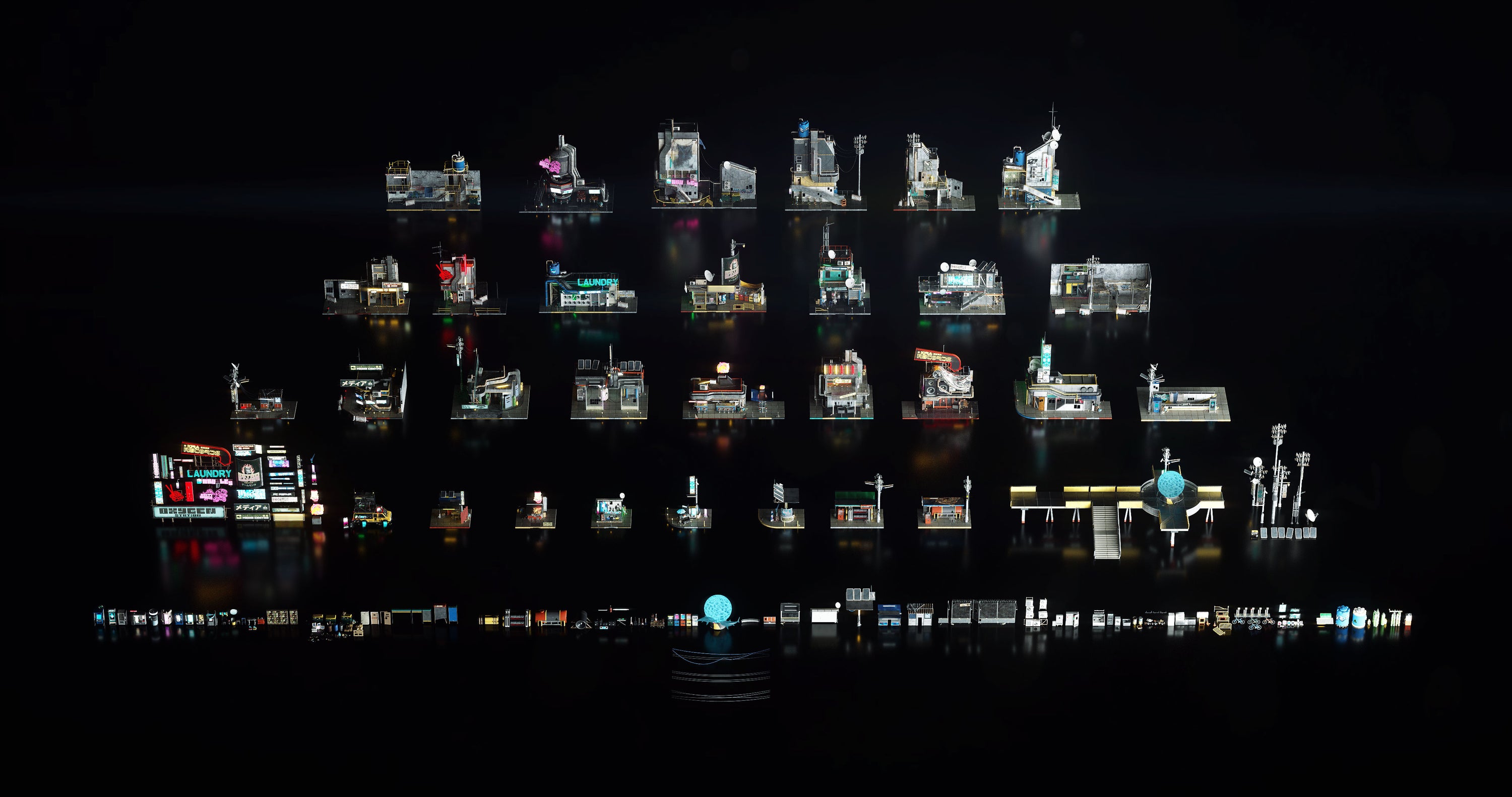 Cyber District – Premium 3D Models and Materials | KitBash3D