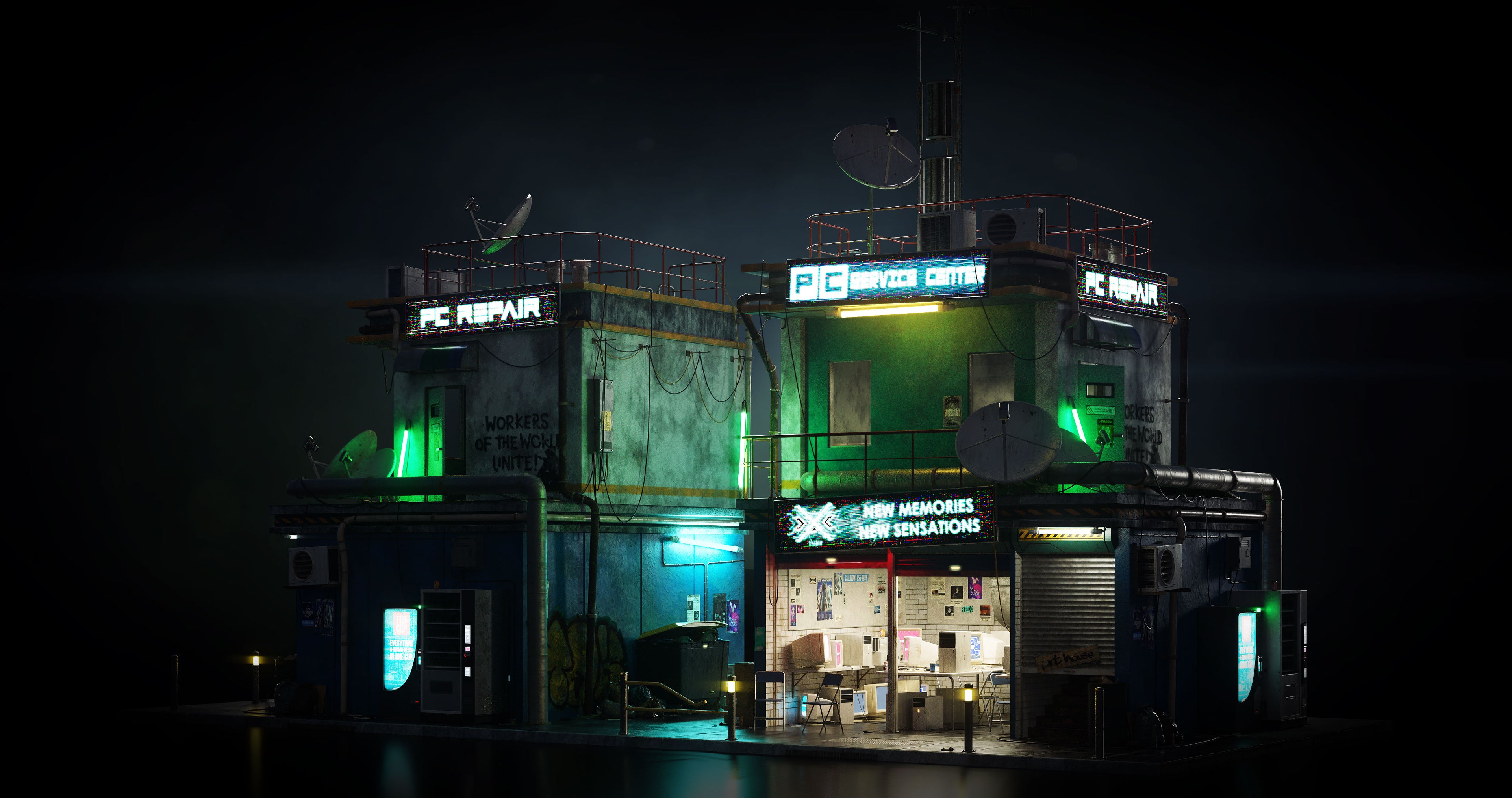 Cyber District – Premium 3D Models and Materials | KitBash3D