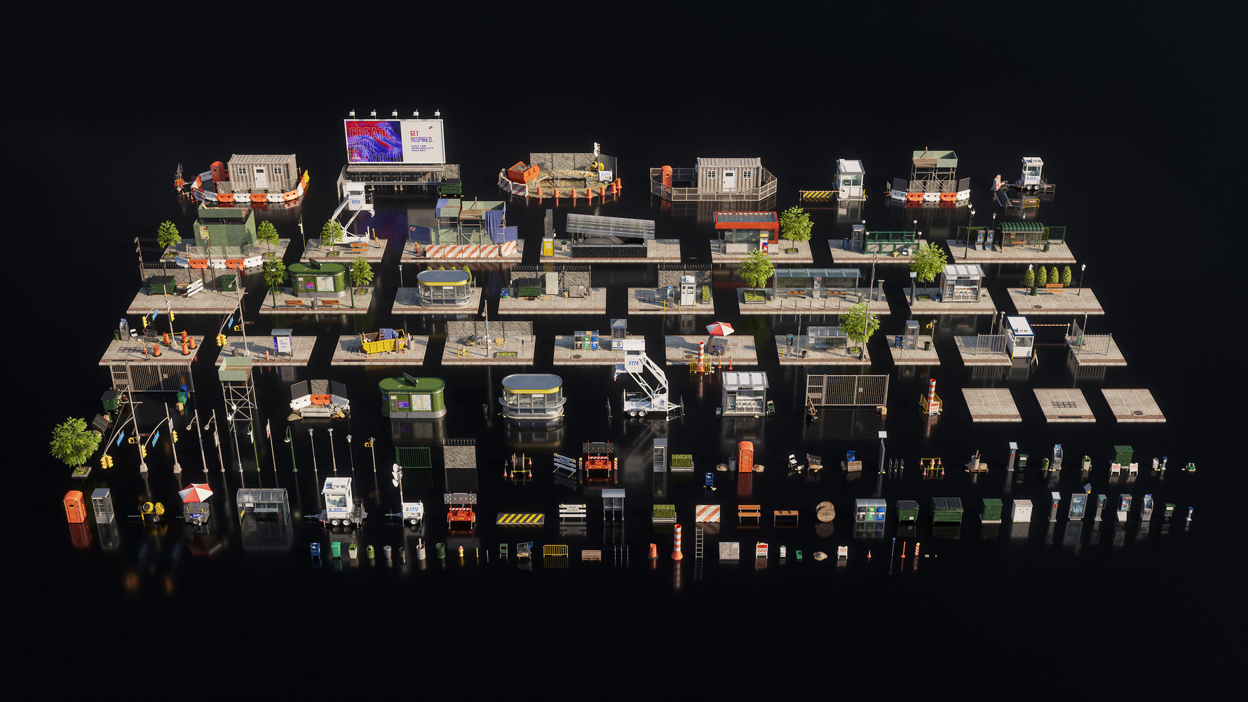 City Streets – Premium 3D Models and Materials | KitBash3D