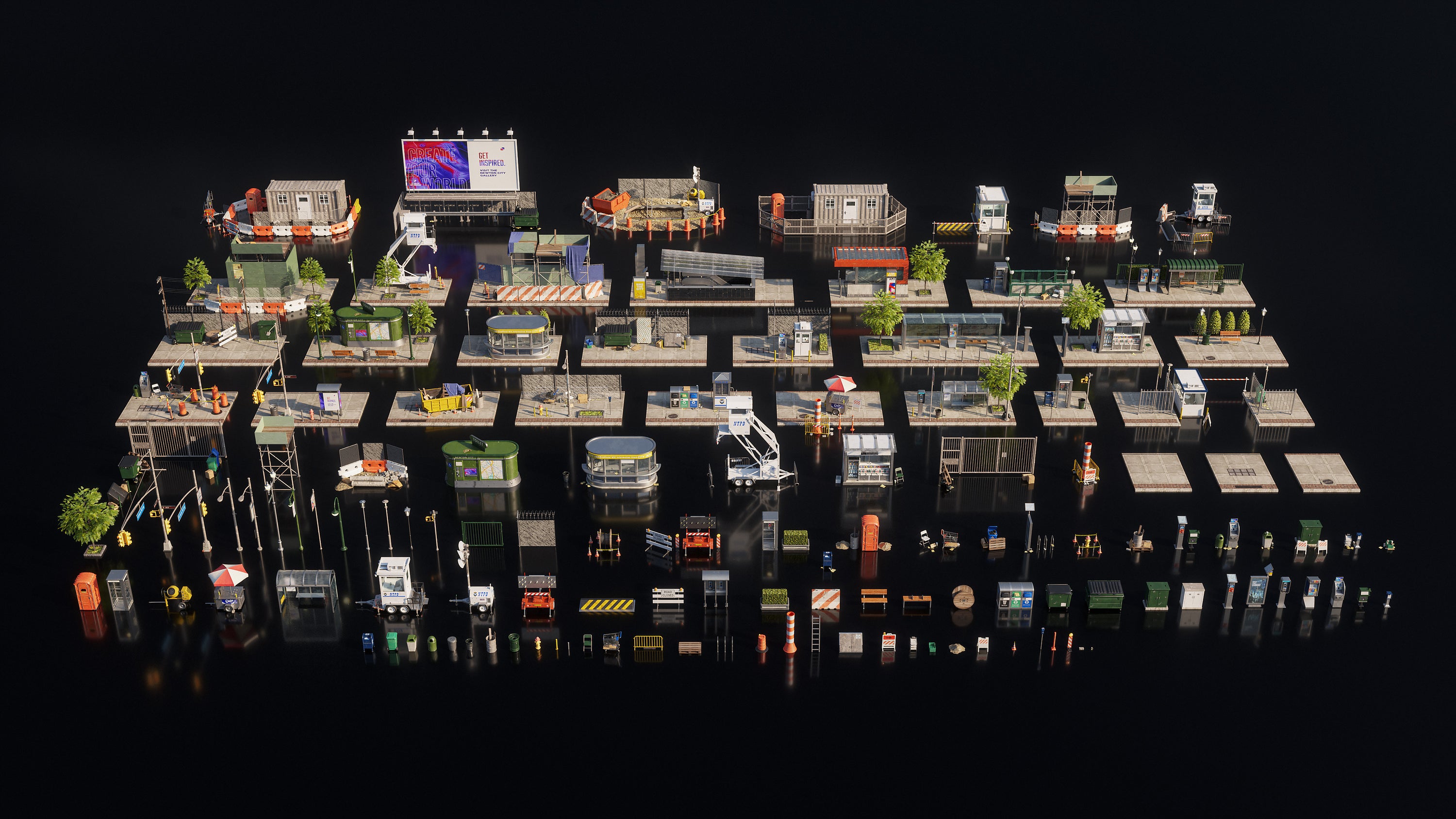 City Streets – Premium 3D Models and Materials | KitBash3D