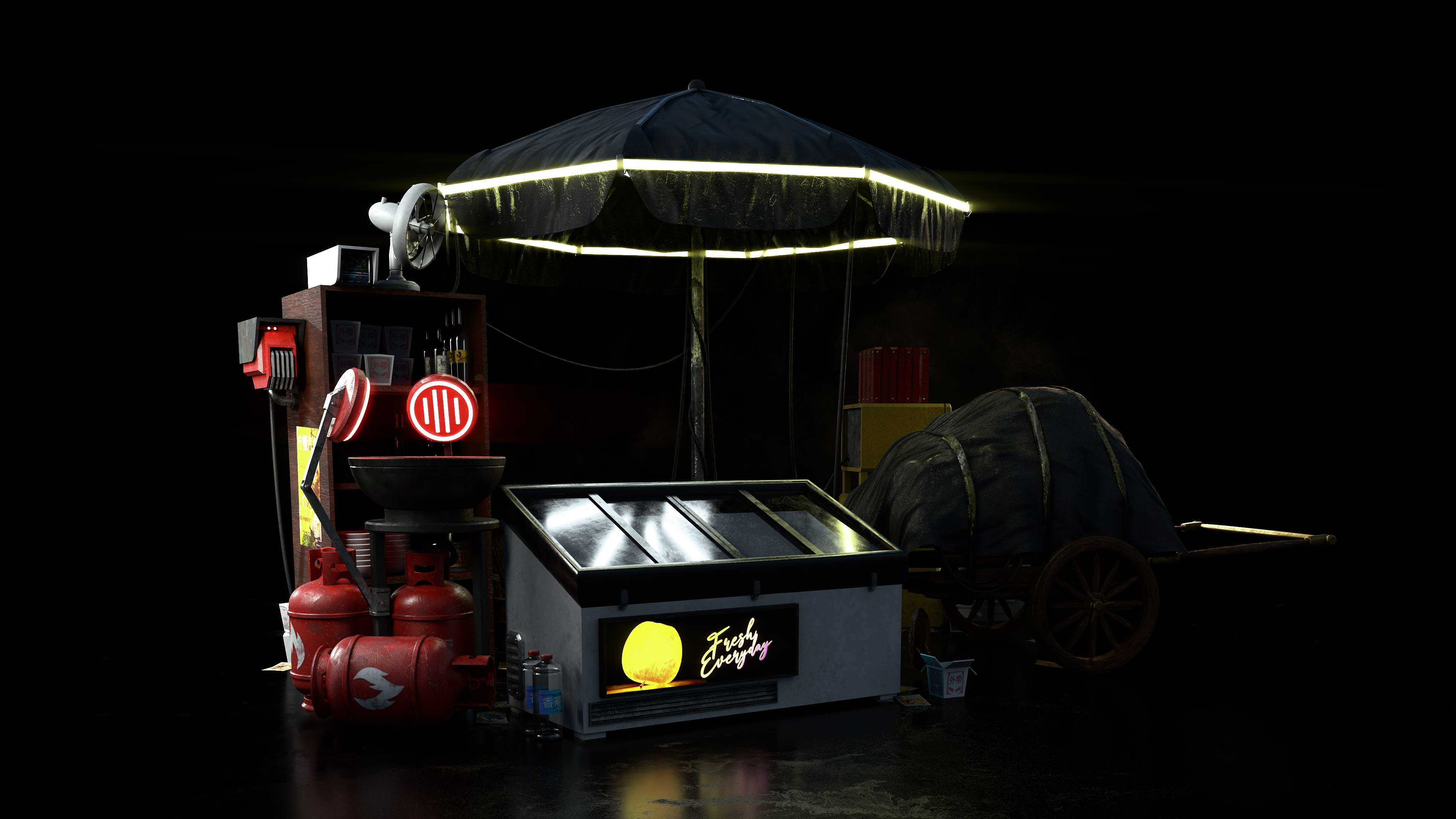 Cyber Streets – Premium 3D Models and Materials | KitBash3D