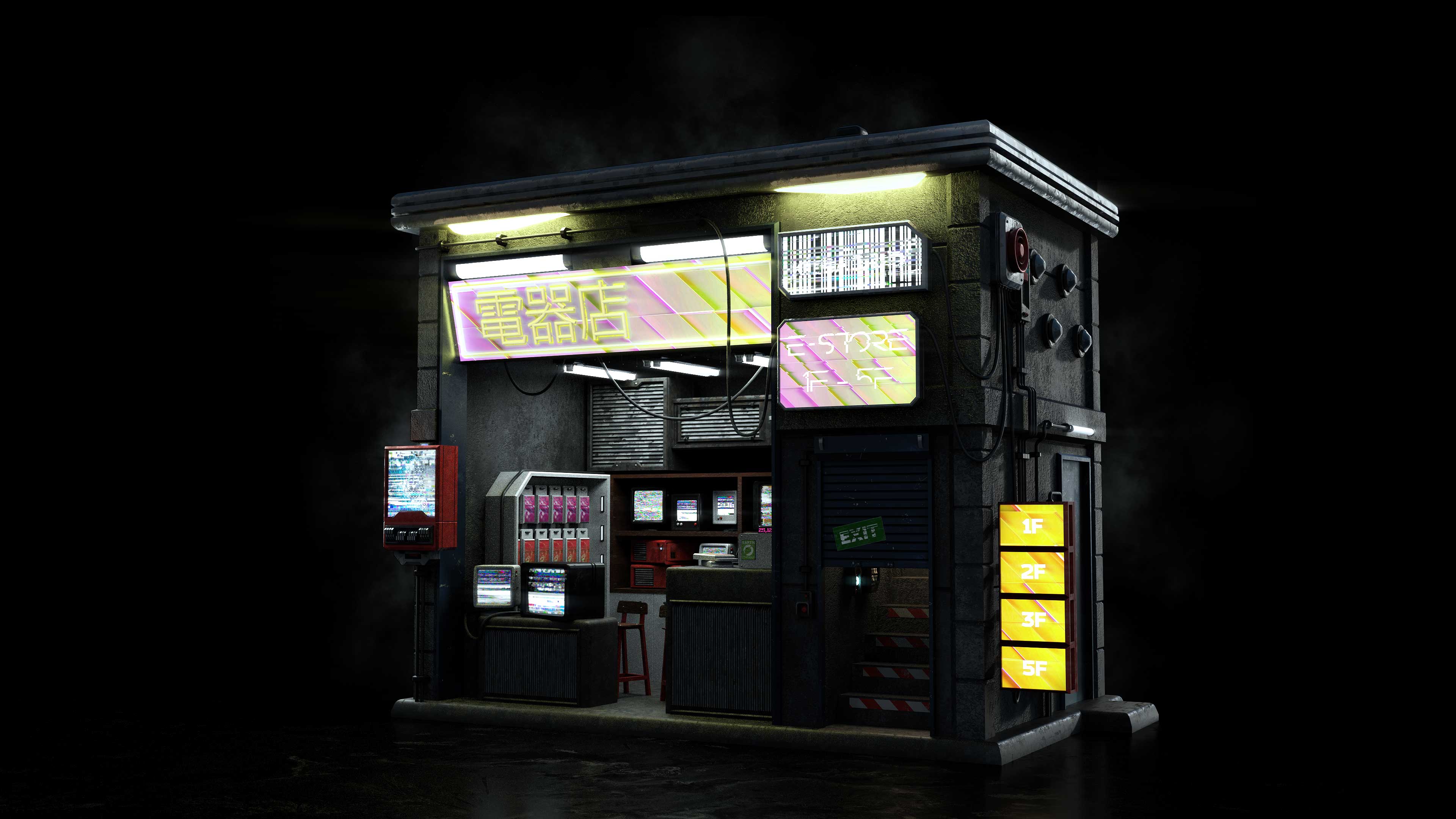 Cyber Streets – Premium 3D Models and Materials | KitBash3D