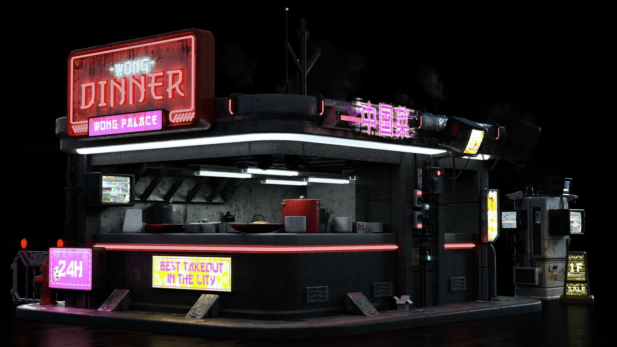 Cyber Streets – Premium 3D Models and Materials | KitBash3D