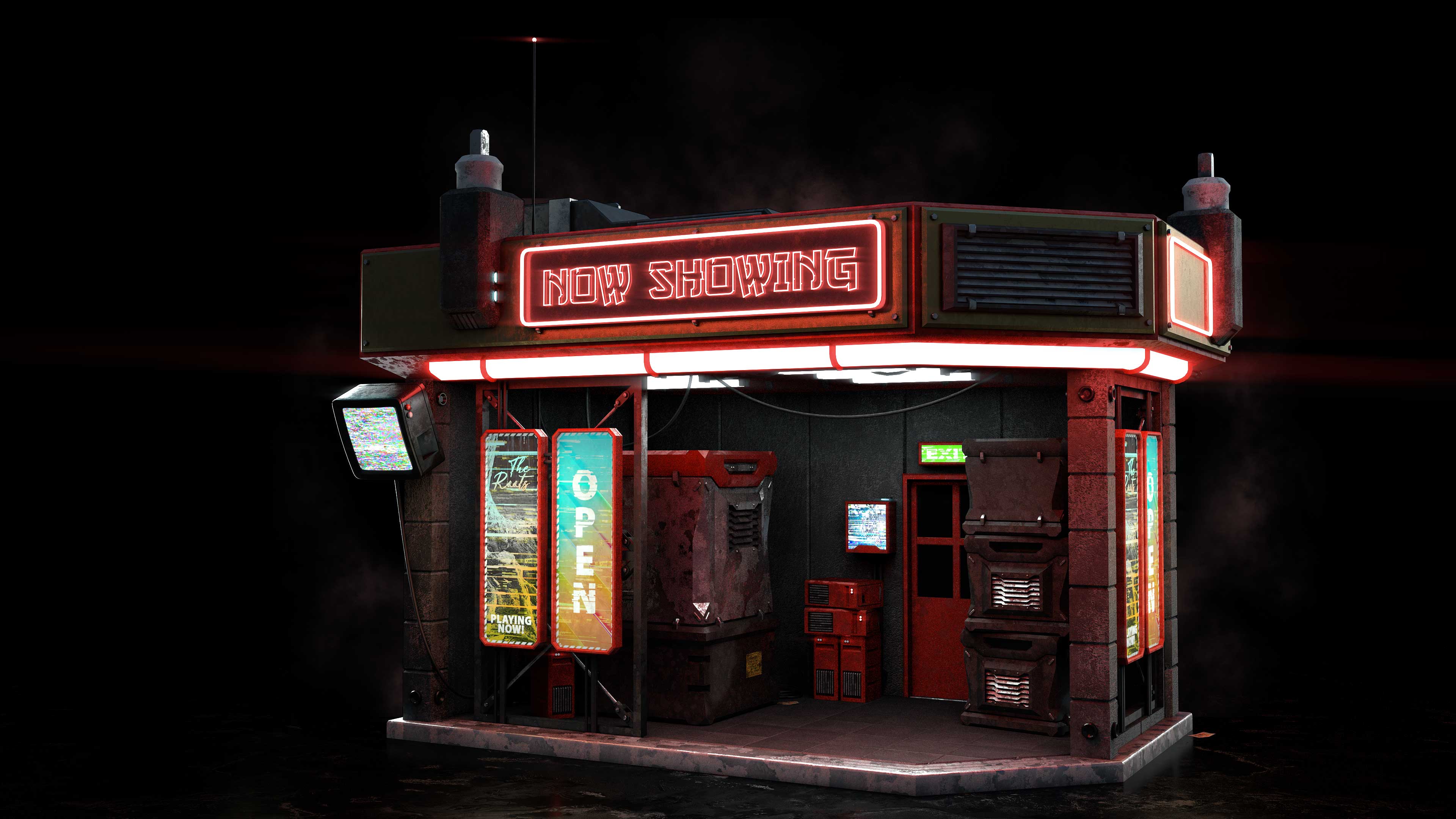 Cyber Streets – Premium 3D Models and Materials | KitBash3D