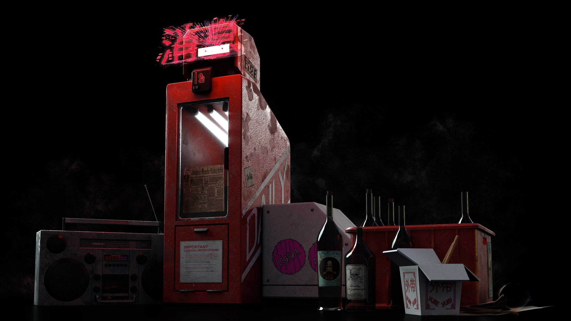 Cyber Streets – Premium 3D Models and Materials | KitBash3D