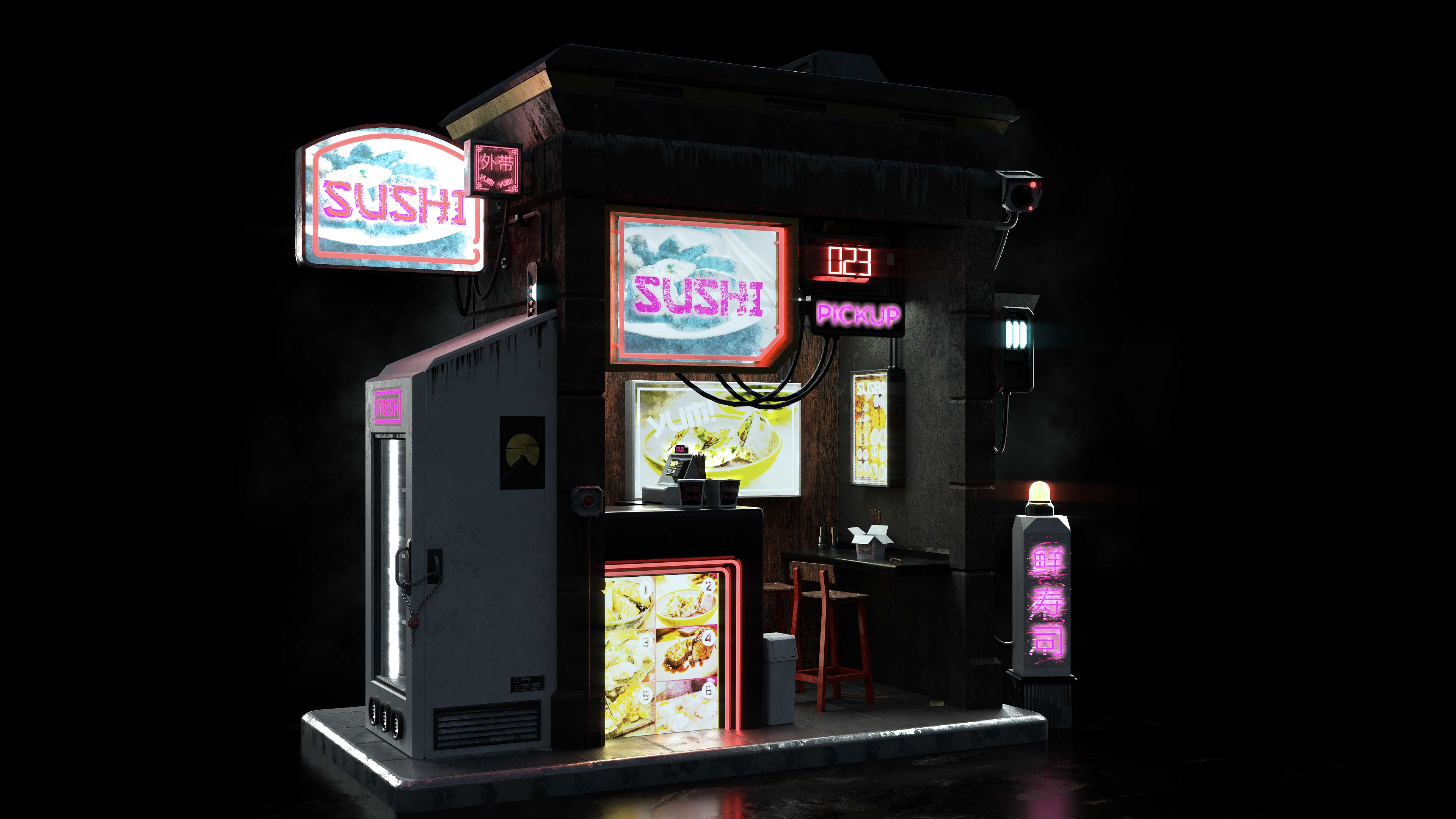 Cyber Streets – Premium 3D Models and Materials | KitBash3D