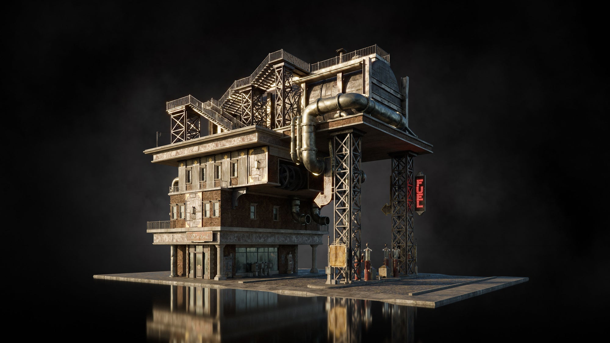 DieselPunk – Premium 3D Models and Materials | KitBash3D