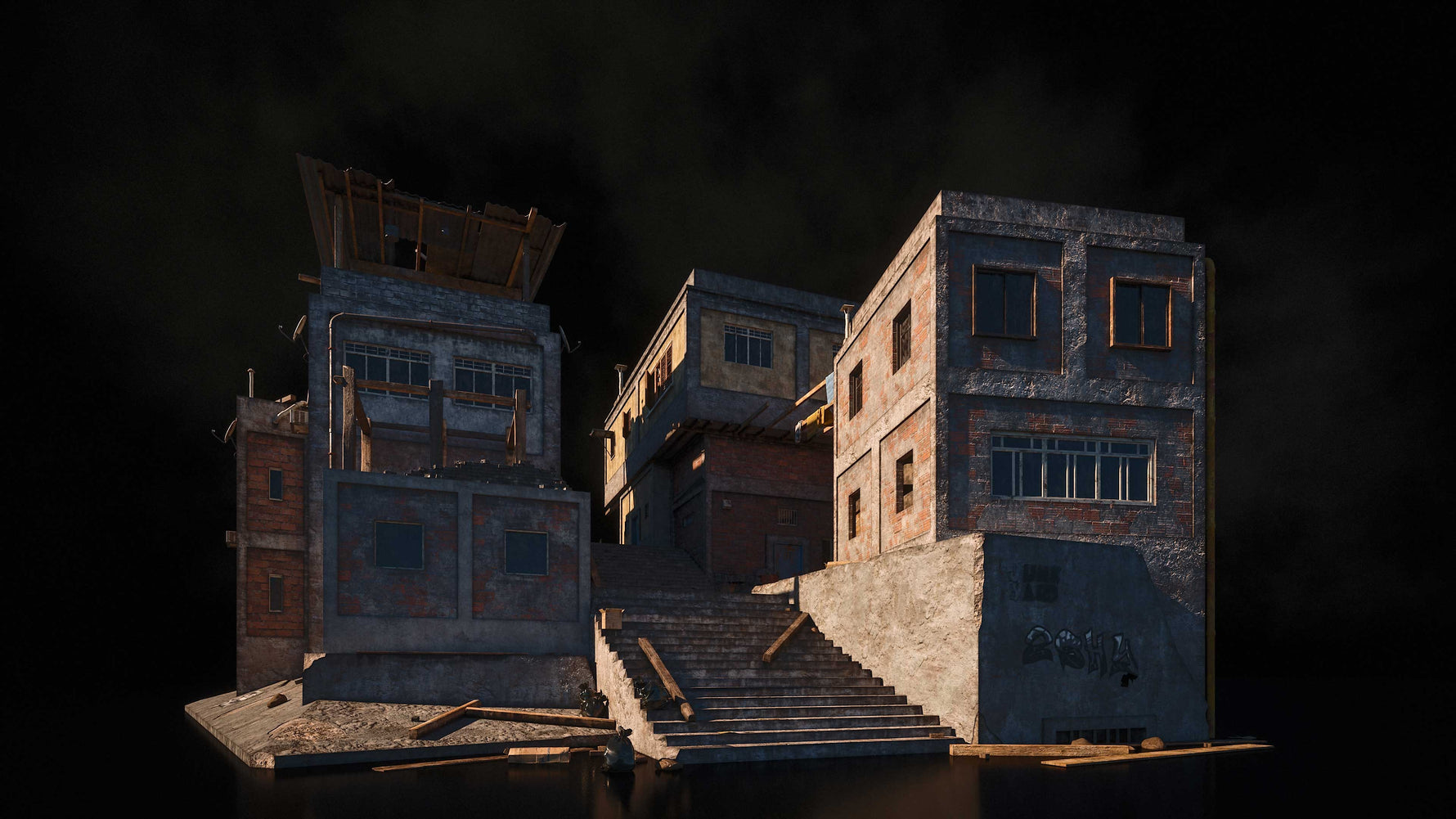 Favelas – Premium 3D Models and Materials | KitBash3D