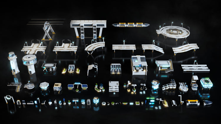 High Tech Streets – Premium 3D Models and Materials | KitBash3D