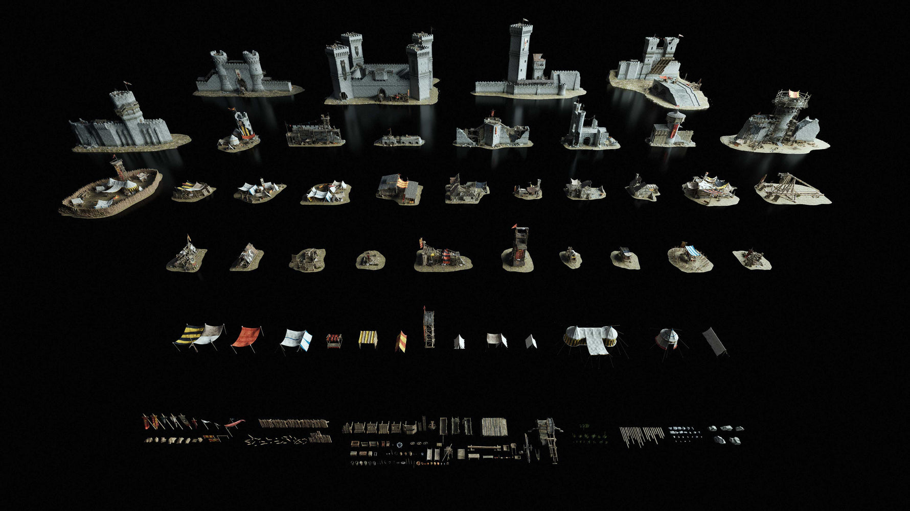 Medieval Siege – Premium 3D Models and Materials | KitBash3D