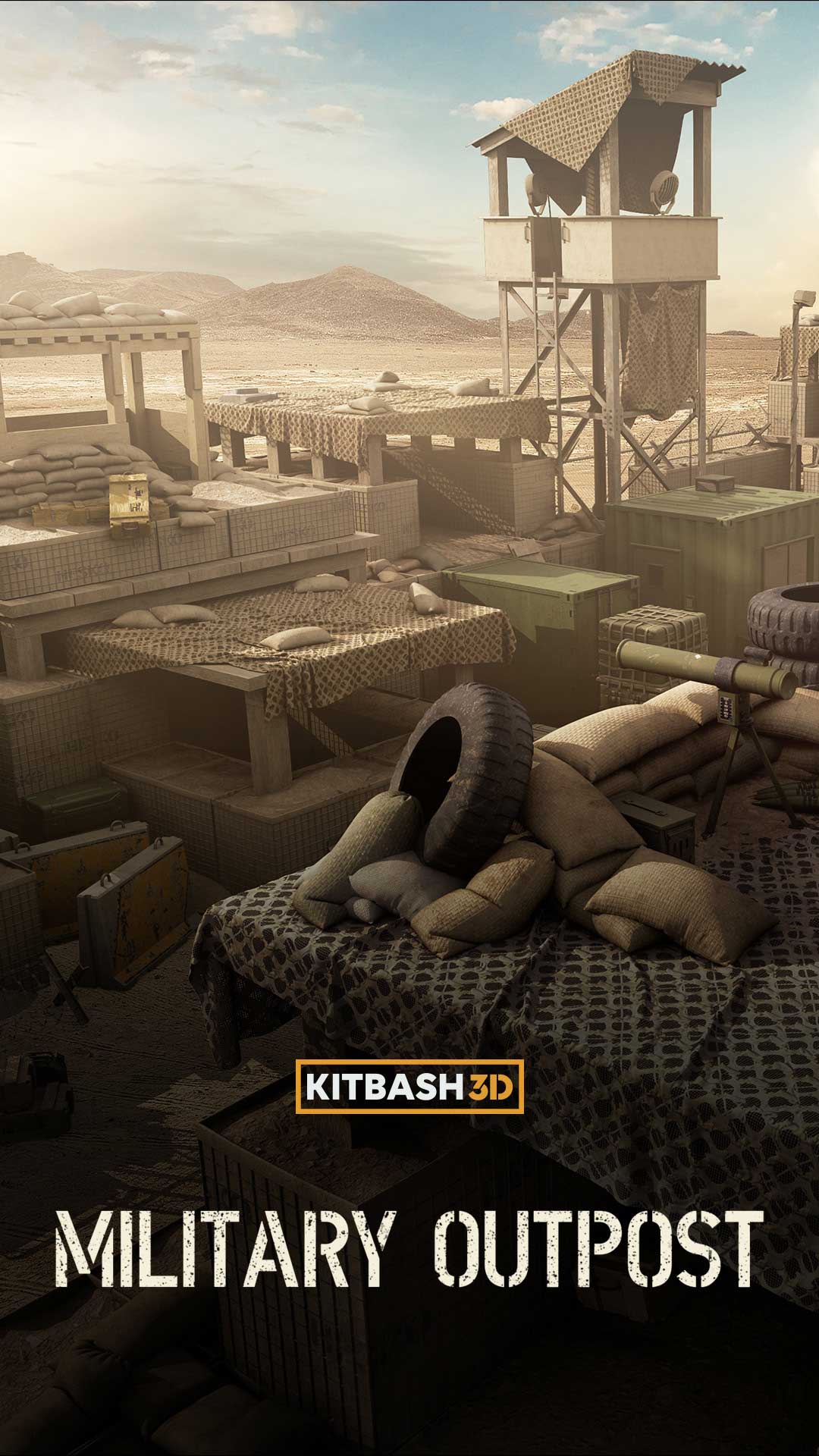 Military Outpost - Premium 3D Models and Materials | KitBash3D