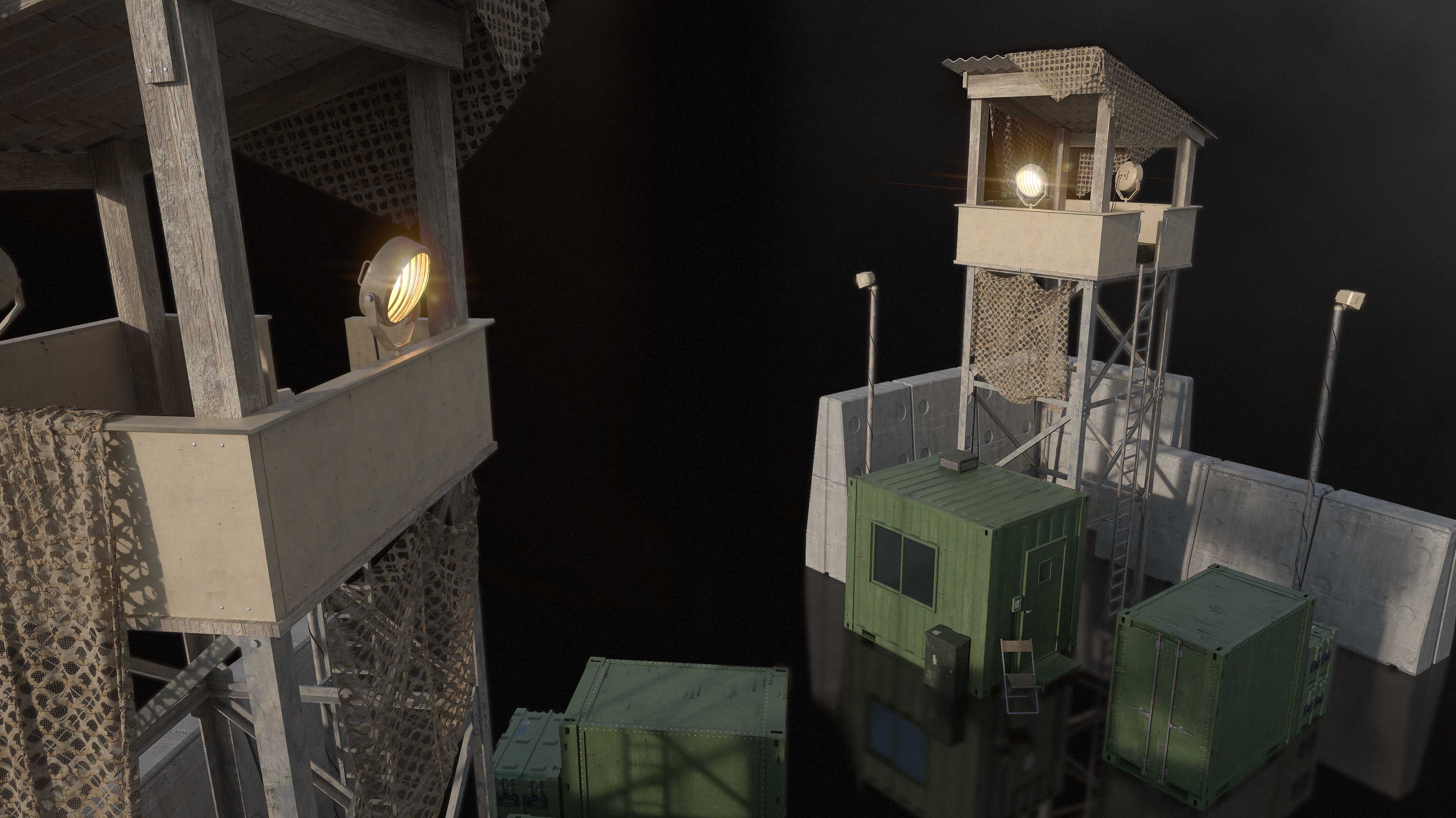 Military Outpost - Premium 3D Models and Materials | KitBash3D