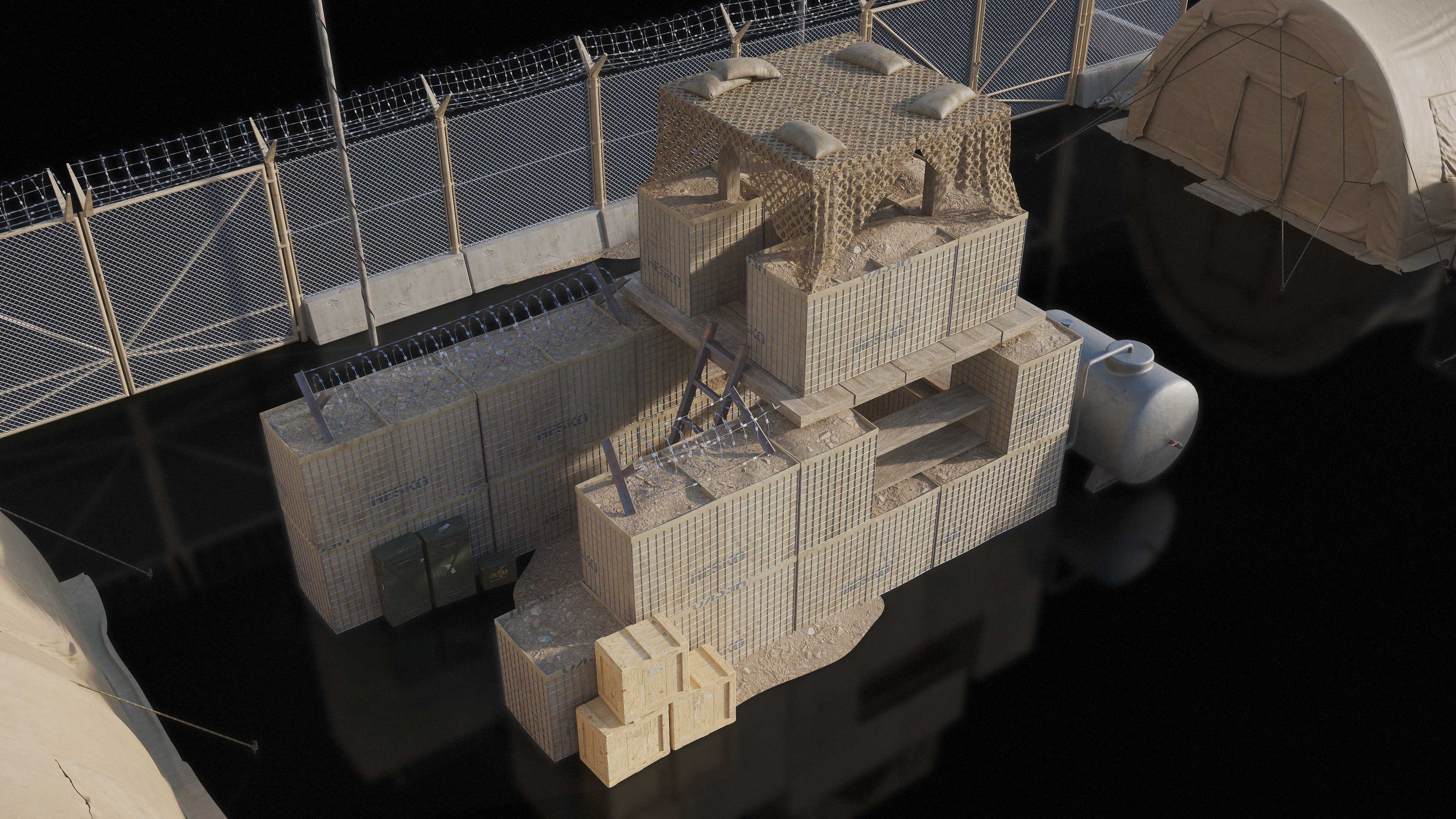 Military Outpost - Premium 3D Assets | KitBash3D