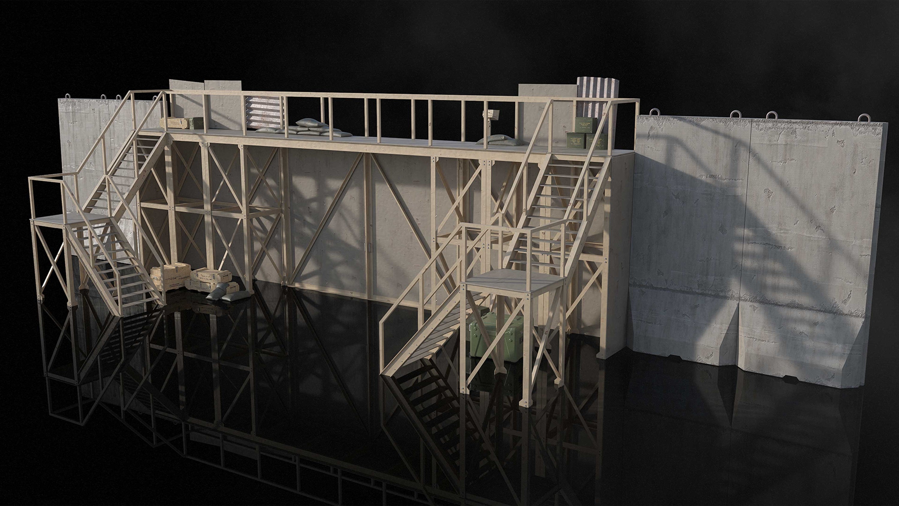 Military Outpost - Premium 3D Models and Materials | KitBash3D