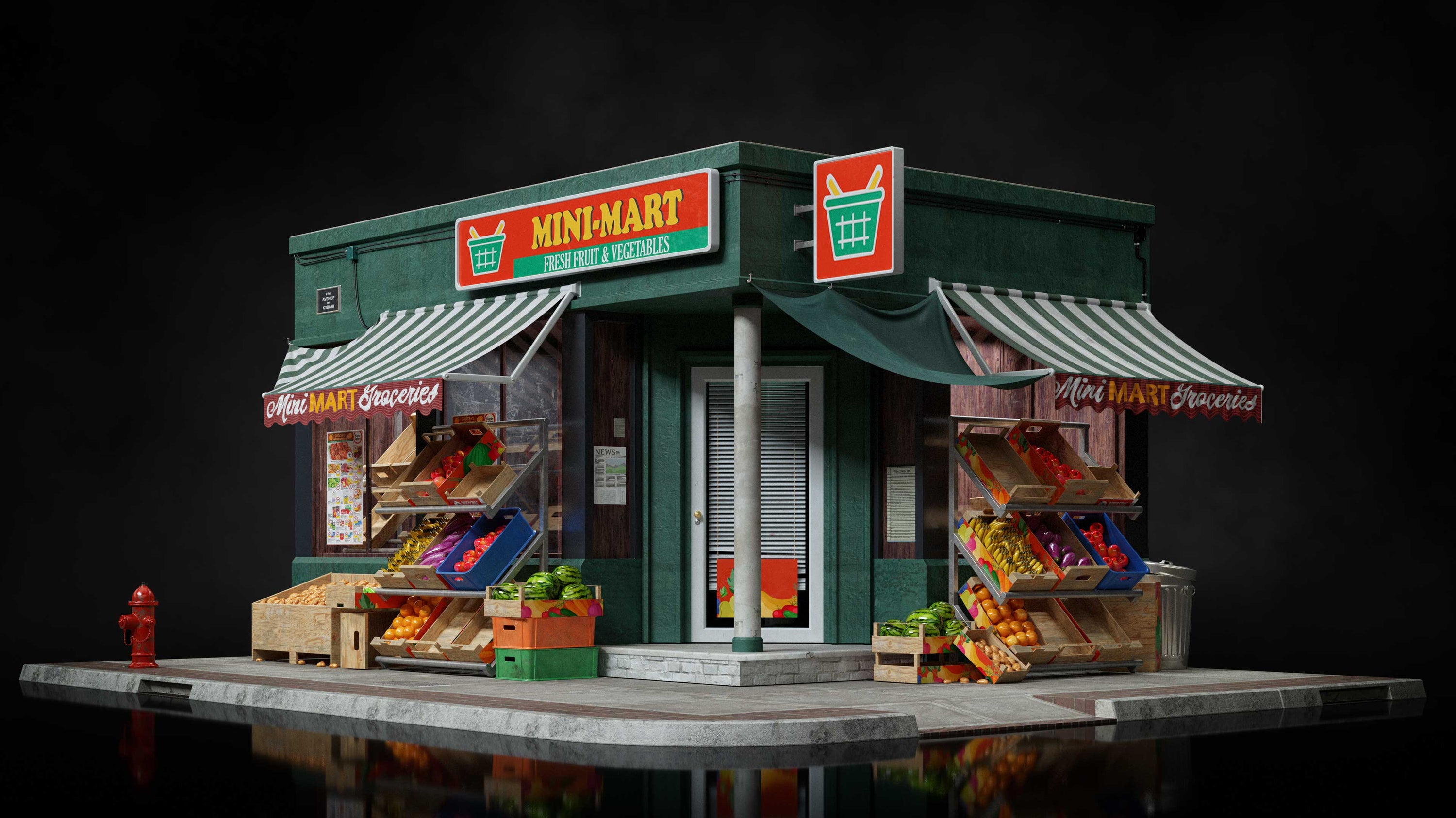 Storefronts – Premium 3D Models and Materials | KitBash3D