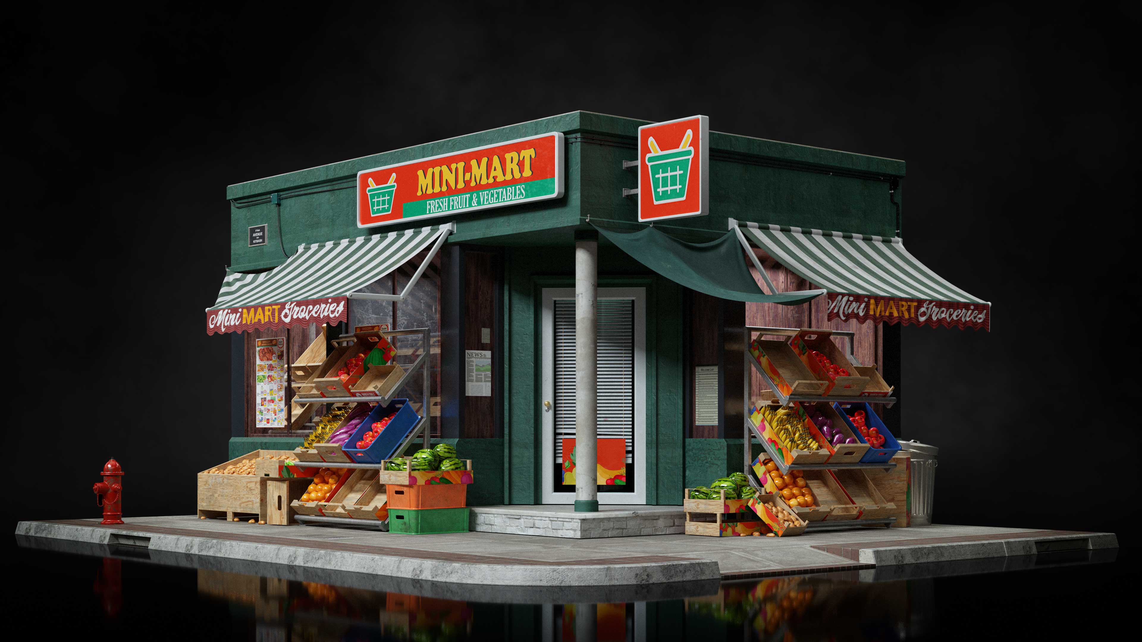 Storefronts – Premium 3D Models and Materials | KitBash3D