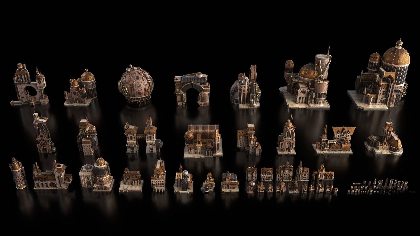 SteamPunk – Premium 3D Assets | KitBash3D